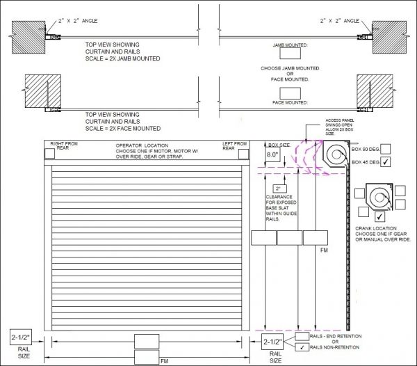 Measuring Roll-up Shutter & Counter Door