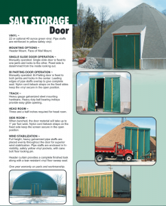 Salt Storage Doors – PAYLON – Industrial Roll Up Doors